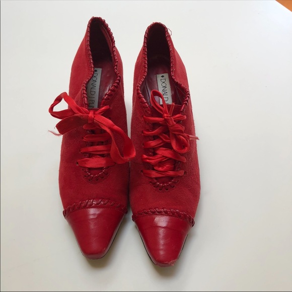 Donald J. Pliner | Shoes | Donald Pliner Red Vintage Shoes | Poshmark